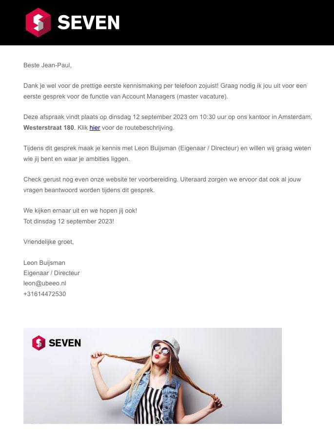 Interviews inplannen - Ubeeo